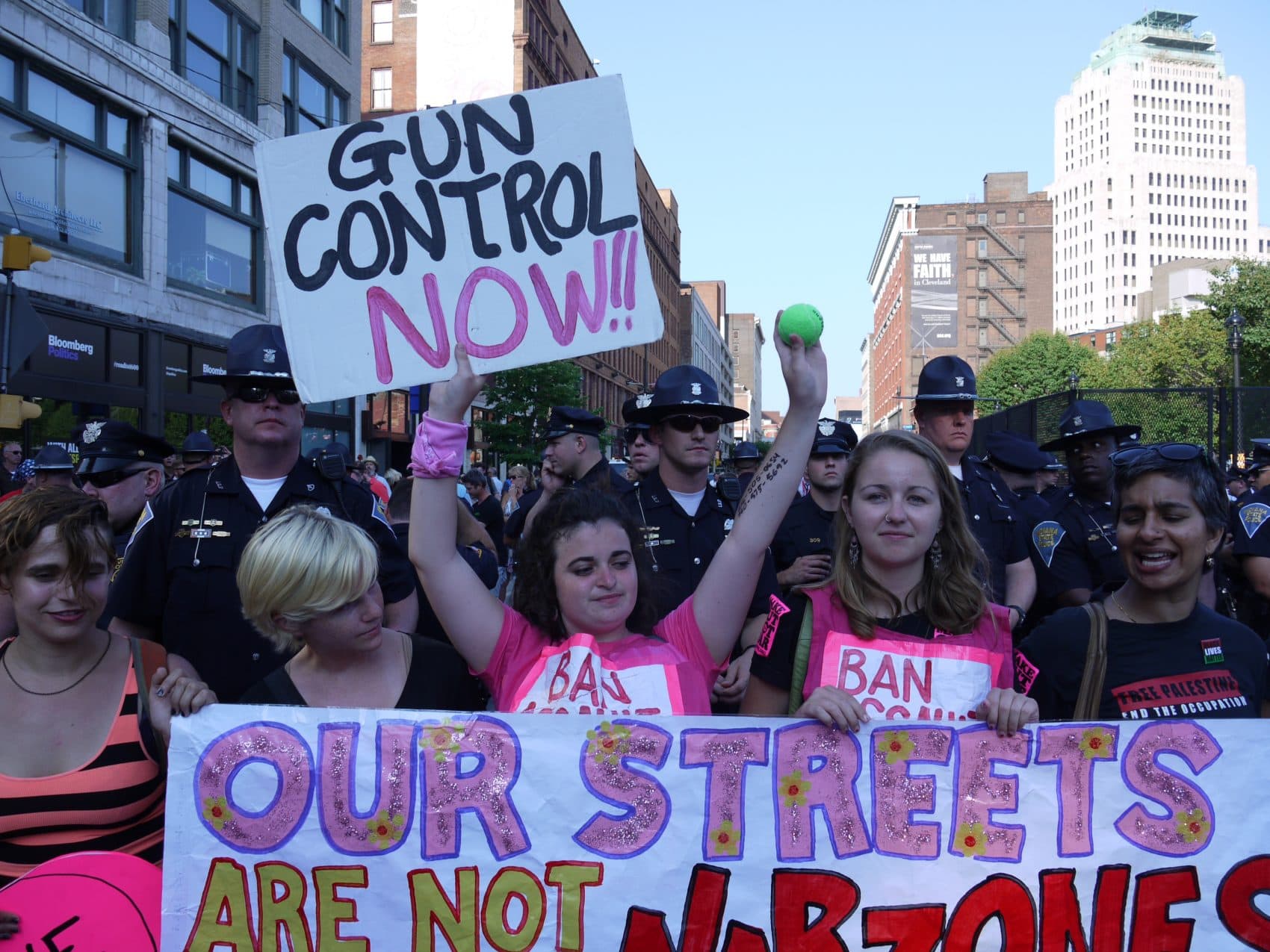 Tennis Balls And Protests: A Postcard From Cleveland | NCPR News