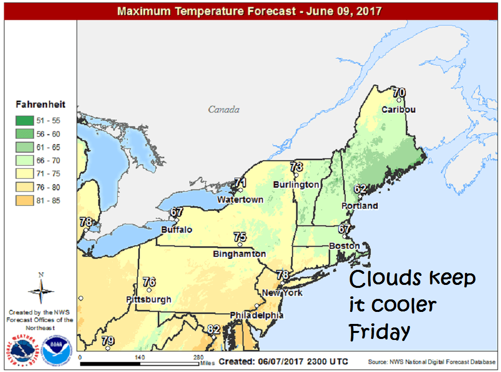 Map Showing Cloud Cover