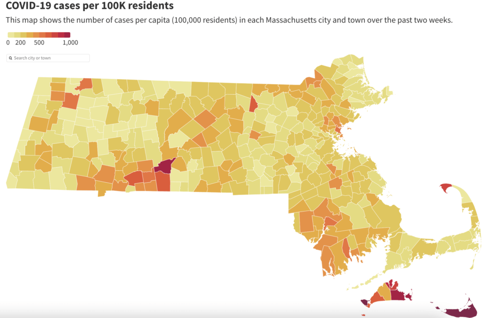CHARTS: Mass. Vaccine Tracking And COVID Case Counts | WBUR News