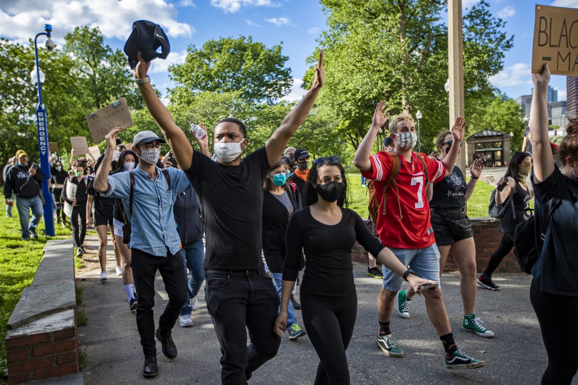 PHOTOS: A Day Of Protests, A Night Of Clashes In Boston | WBUR News